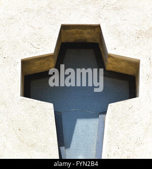 samarate cross church varese italy the old rose window and mosaic wall ...