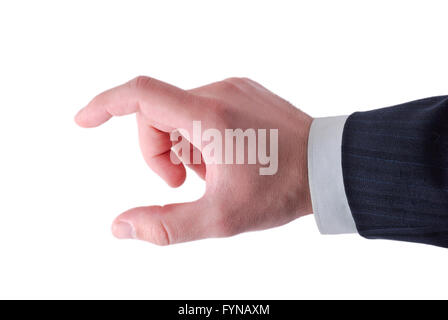 businessmen's fingers showing size Stock Photo - Alamy