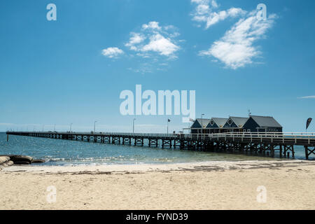 Wooden Busselton jetty in Western Australia - longest timber piled ...
