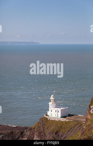 The Lighthouse at Hartland Point in Devon Stock Photo - Alamy
