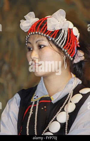 India, Arunachal Pradesh, Tirap district, Khonsa, Chalo Loku festival ...