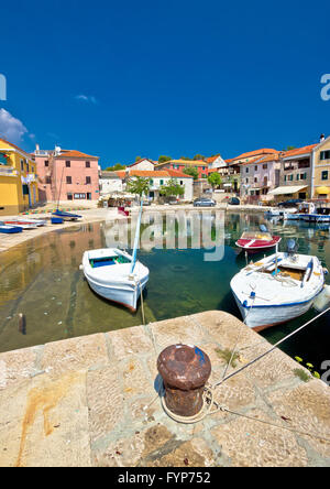 Village of Sali on Dugi Otok island colorful harbor view, Dalmatia ...