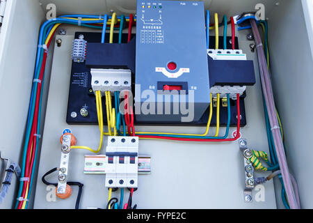 Electrical panel with fuses and contactors Stock Photo - Alamy