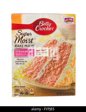 Winneconne, WI - 5 February 2015: Box of Betty Crocker Cherry Chip Cake ...