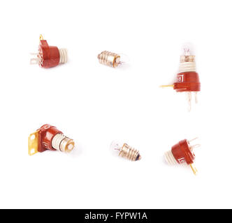 Small bulb over isolated white background Stock Photo - Alamy