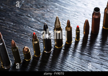 Number of large-caliber ammunition Stock Photo - Alamy