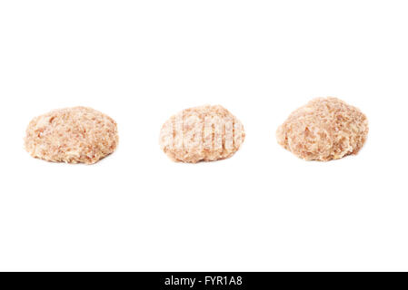 Raw miced meat over white isolated background Stock Photo - Alamy