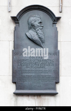 Joseph Swan. Portrait of Sir Joseph Wilson Swan (1828-1914), British ...