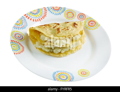Qistibi. roasted flatbreads with potatoes Stock Photo - Alamy