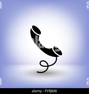 Pictograph of phone. Vector concept illustration for design. Eps 10 ...