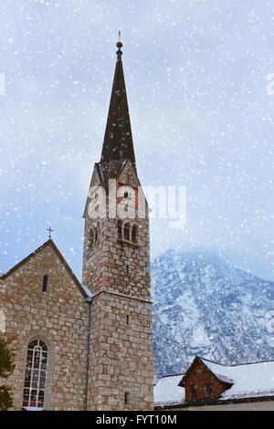 White castle in Hallstatt, Austria Stock Photo - Alamy