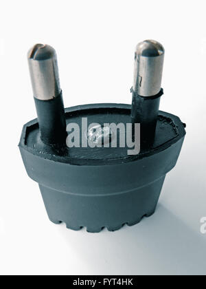 Two pin Electrical socket for use in Great Britain Stock Photo - Alamy