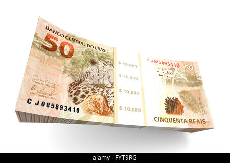 Brazilian Real bills Stock Photo - Alamy
