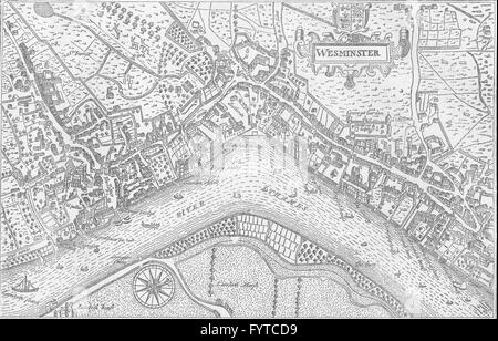 Westminster - 1593 - Map Stock Photo - Alamy