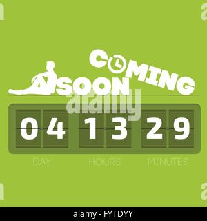 Coming soon text with countdown clock Stock Vector Image & Art - Alamy