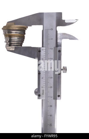 Coins and measuring instrument Stock Photo - Alamy