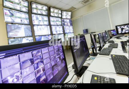 The control room of the subway traffic Stock Photo - Alamy