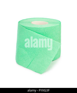 green potty with toilet paper Stock Photo - Alamy