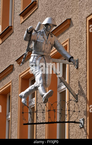 Memorial for Conrad Schumann, Berlin Stock Photo - Alamy