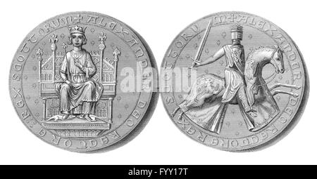 King Alexander III of Scotland (1241-1286) (reigned from 1249). Date ...