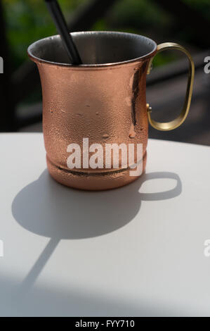 bronze coffee mug Stock Photo - Alamy