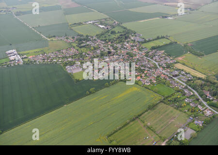 An aerial view of the Lincolnshire village of Sudbrooke Stock Photo - Alamy