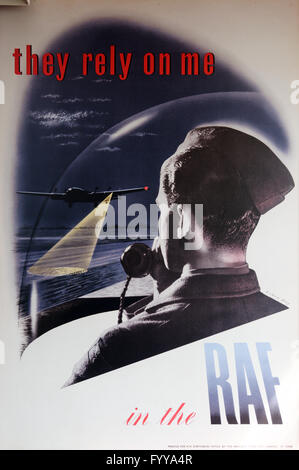 Second World War RAF recruiting poster Stock Photo - Alamy