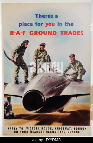Second World War RAF recruiting poster Stock Photo - Alamy