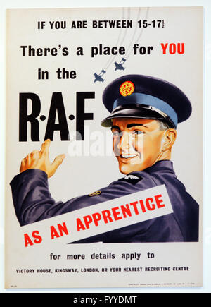 Second World War RAF recruiting poster Stock Photo - Alamy