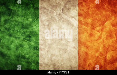 Grunge Ireland flag. Irish flag with grunge texture Stock Photo - Alamy