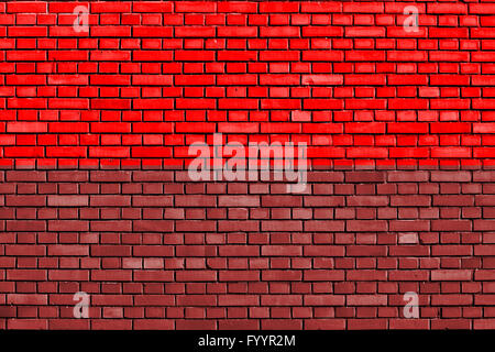 Flag of Kingdom of Mysore painted on brick wall Stock Photo - Alamy