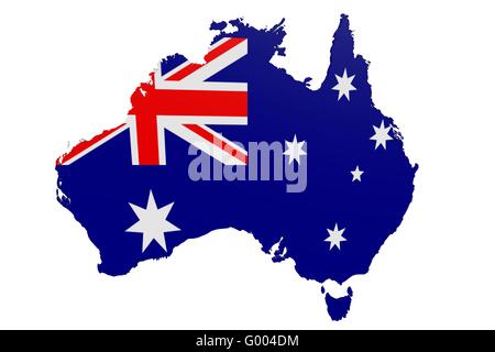 map of australian continent Stock Photo - Alamy