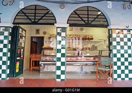 Menorca, Balearic Islands: the market arcades of Plaza de la Libertad ...