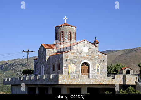 Church, mountain village Axos, Crete, Greece, Europe Stock Photo - Alamy