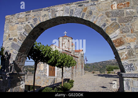 Church, mountain village Axos, Crete, Greece, Europe Stock Photo - Alamy