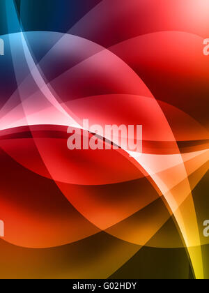 Tech fractal background - wave and curves. Abstract computer-generated ...