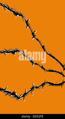 barbed wire icon vector illustration symbol design Stock Photo - Alamy