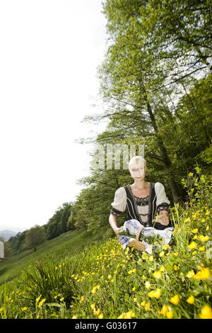 wild herbs in basket Stock Photo - Alamy