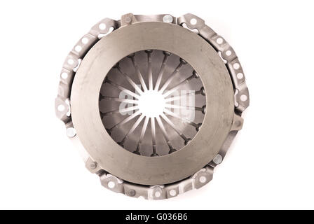 Car engine clutch isolated on white background Stock Photo - Alamy