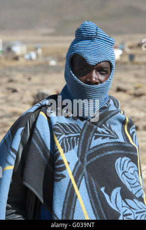 Man, Thaba-Tseka District, Lesotho, Sotho, Basotho Stock Photo - Alamy