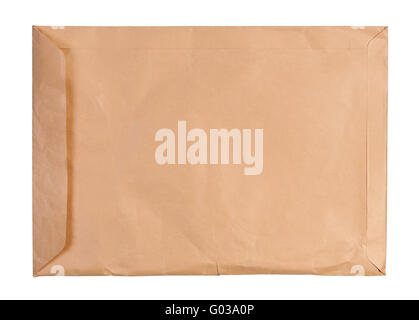 Large used envelope isolated on white background Stock Photo - Alamy