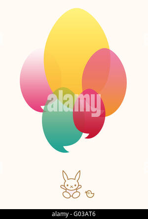 easter bunny and biddy Stock Photo - Alamy