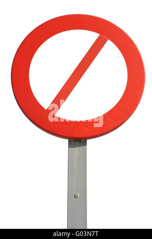 Red prohibited sign isolated on white background Stock Photo - Alamy