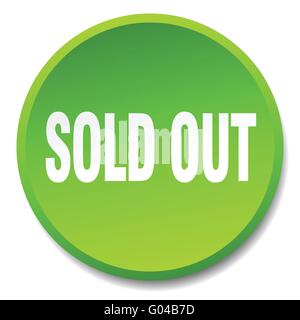 sold out green round flat isolated push button Stock Vector Image & Art ...