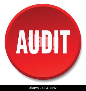 audit red round flat isolated push button Stock Vector Image & Art - Alamy