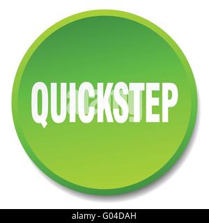 quickstep green round flat isolated push button Stock Vector Image ...