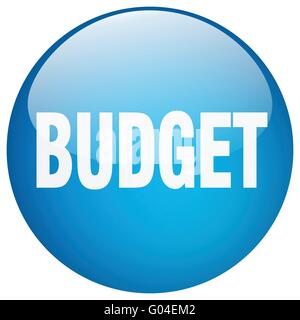 budget blue round gel isolated push button Stock Vector Image & Art - Alamy