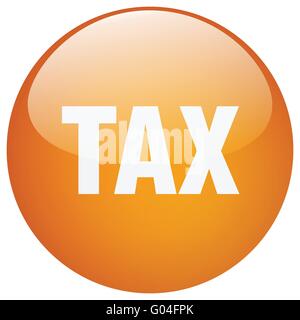 tax orange round gel isolated push button Stock Vector Image & Art - Alamy