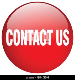 contact us red round gel isolated push button Stock Vector Image & Art ...