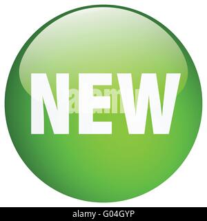 new green round gel isolated push button Stock Vector Image & Art - Alamy